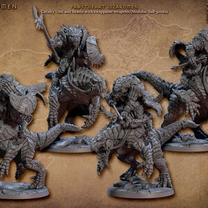 Brute Wyvern Riders Resin Dnd Miniature Dungeons and Dragons Mini 5E ...