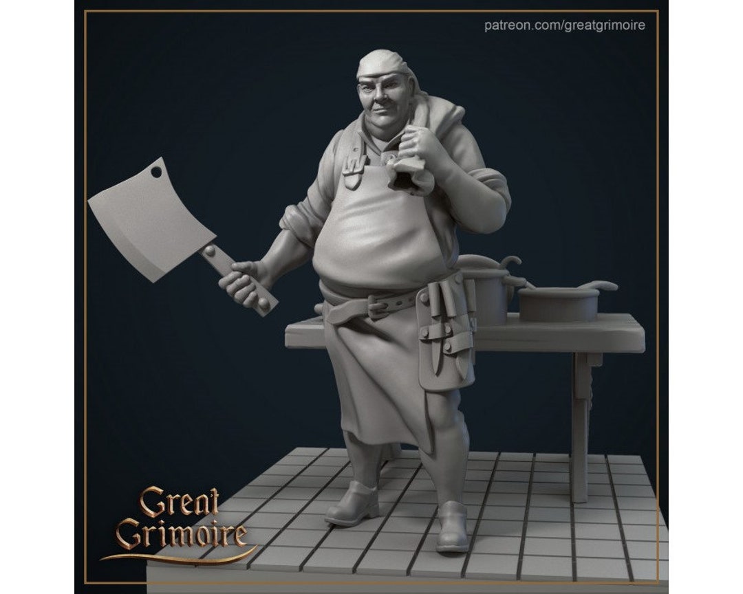 Cook - 32mm Scale Mini - Dnd Miniature Tabletop Fantasy Fairytale ...