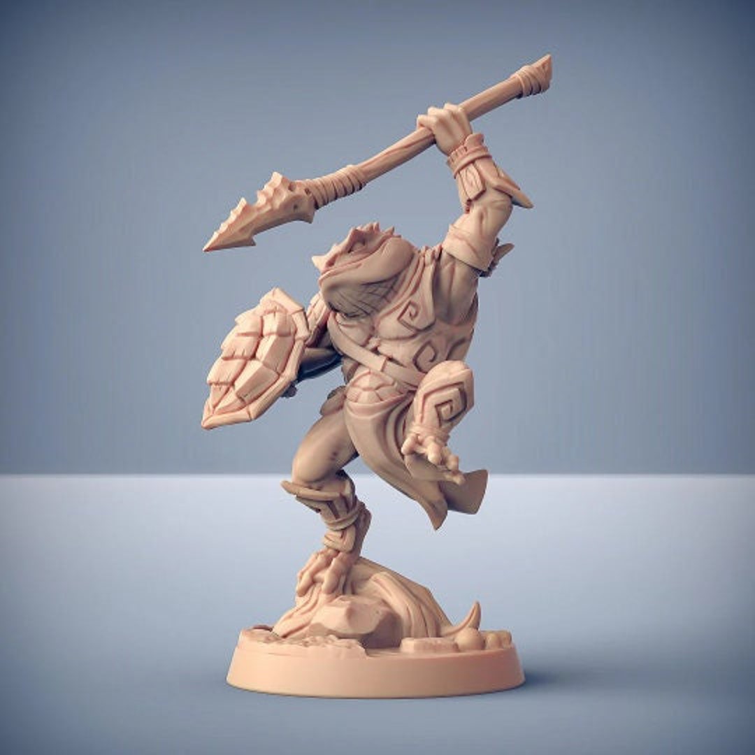 7pc Modular Gurunda Grung Warriors - 32mm Scale Dnd Miniature ...