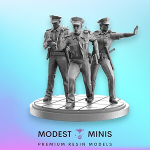 Police Goons Trio - 40mm Miniature | Dnd Mini | Superhero Miniature ...