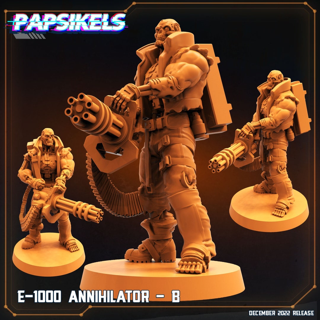 E-1000 Annihilator B Cyborg Resin 3D Print Alien Miniature RPG Sci Fi ...