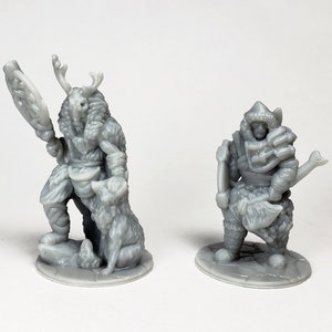 7pc Ice Tribe Set - 32mm Miniature - Dnd Miniature Dungeons and Dragons ...