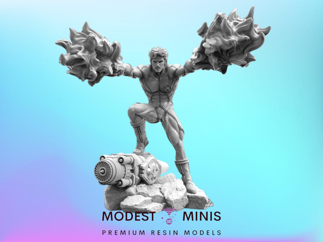 Bobby Brazil - 40mm Miniature | Dnd Mini | Superhero | Trident - Etsy