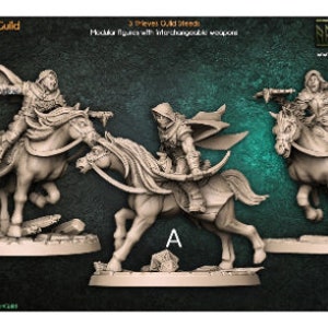 Thieves Guild Steeds 32mm Scale Dnd Miniature Dungeons and Dragons Mini ...