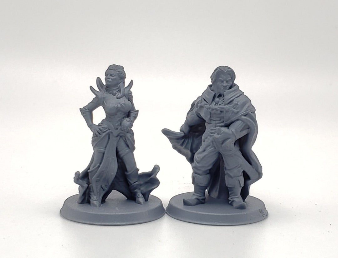 2pc Vampire Lord and Lady Set - 32mm Scale Dnd Miniature | Dungeons and ...