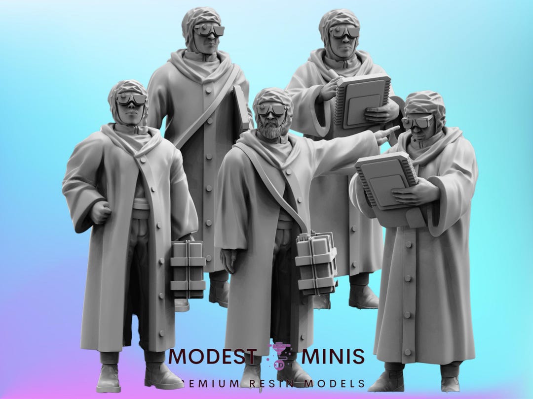 Sample Collectors 1-5 - 32mm Scale Alien Miniature | RPG | Sci Fi ...