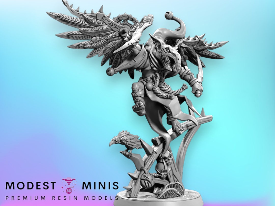 Goblin Grishak Grimcrow - Resin Print Dnd Miniature | Dungeons and ...