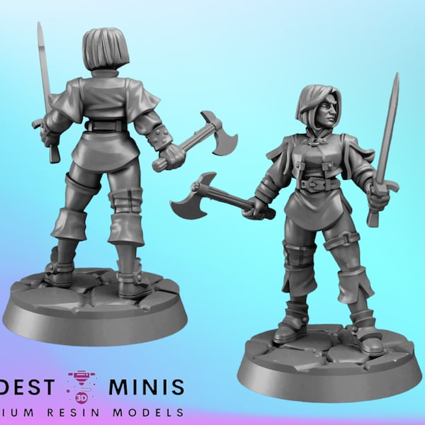 Dnd 5e Fighter Miniature 32mm - Etsy