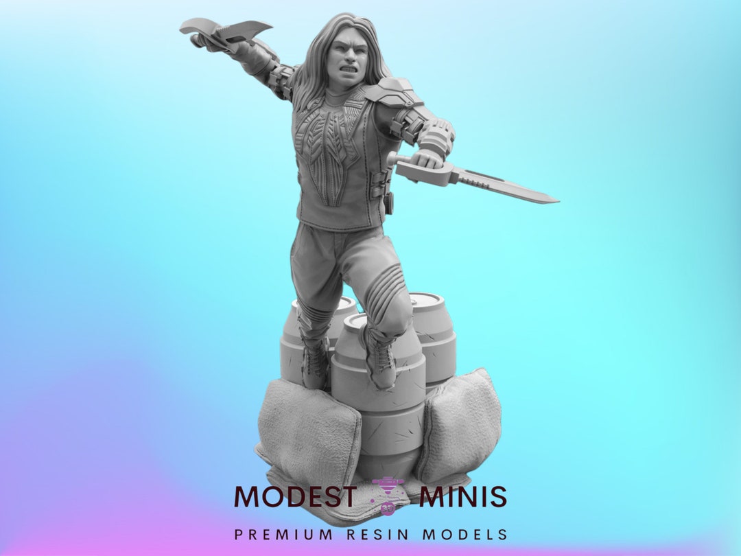 DOFP Native Warrior - 40mm Miniature | Dnd Mini | Superhero | Trident ...
