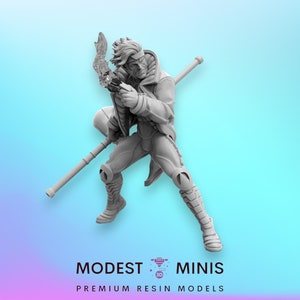 Cajun Card Thrower A - 40mm Miniature | Dnd Mini | Superhero | Trident ...