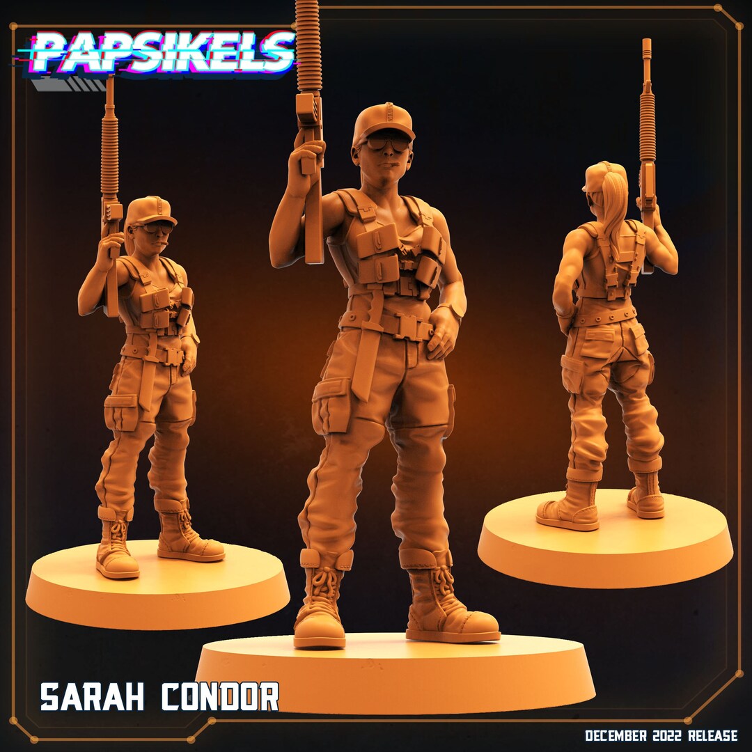 Sarah Condor - Resin 3D Print Alien Miniature | RPG | Sci Fi ...