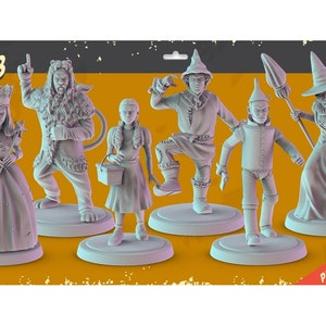 6pc Over the Rainbow | Resin 3D Printed Mini | Survivor | Dnd ...