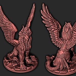 RESIN Sphinx - Large 32mm Scale Miniature - Dnd Miniature Dungeons and ...