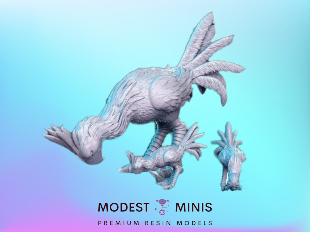 Choco and Chicks - 32mm Scale Dnd Miniature | Dungeons and Dragons ...