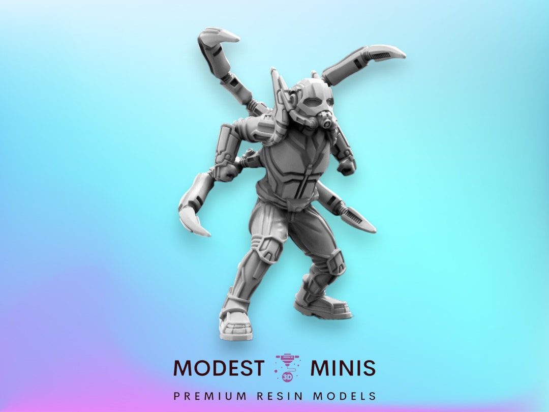 Readied Pim 40mm Miniature Dnd Mini Superhero Trident - Etsy