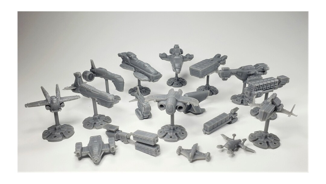17pc Civilian Space Fleet - Fleetscale Mini | Starfinder | Billion Suns ...