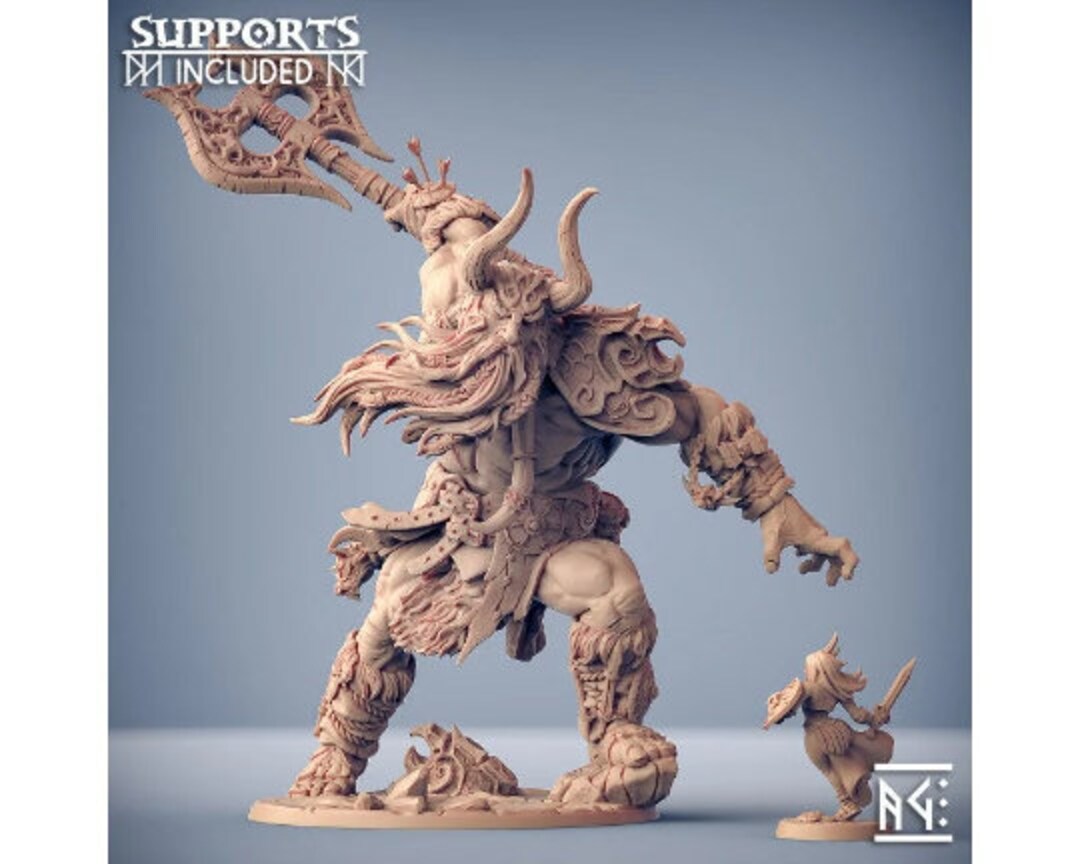 100mm Frost Jotunn Giant - 32mm Scale Dnd Miniature | Dungeons and ...