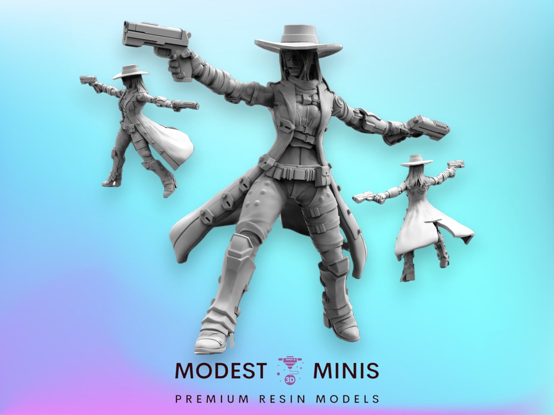 Kate Bane 3 - Resin Cyberpunk Miniature | RPG | Sci Fi | Role Playing ...