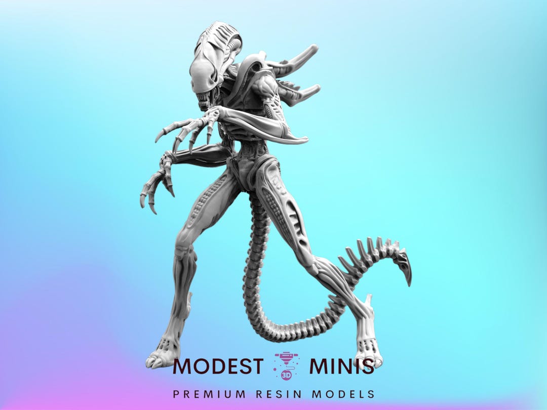 Xeno Warrior C - Resin 3D Print Alien Miniature | RPG | Sci Fi ...
