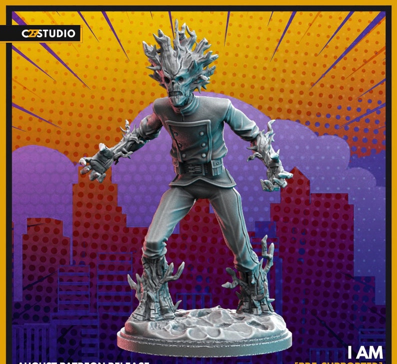 I Am 40mm Miniature Dnd Mini Superhero Miniature C27 Etsy