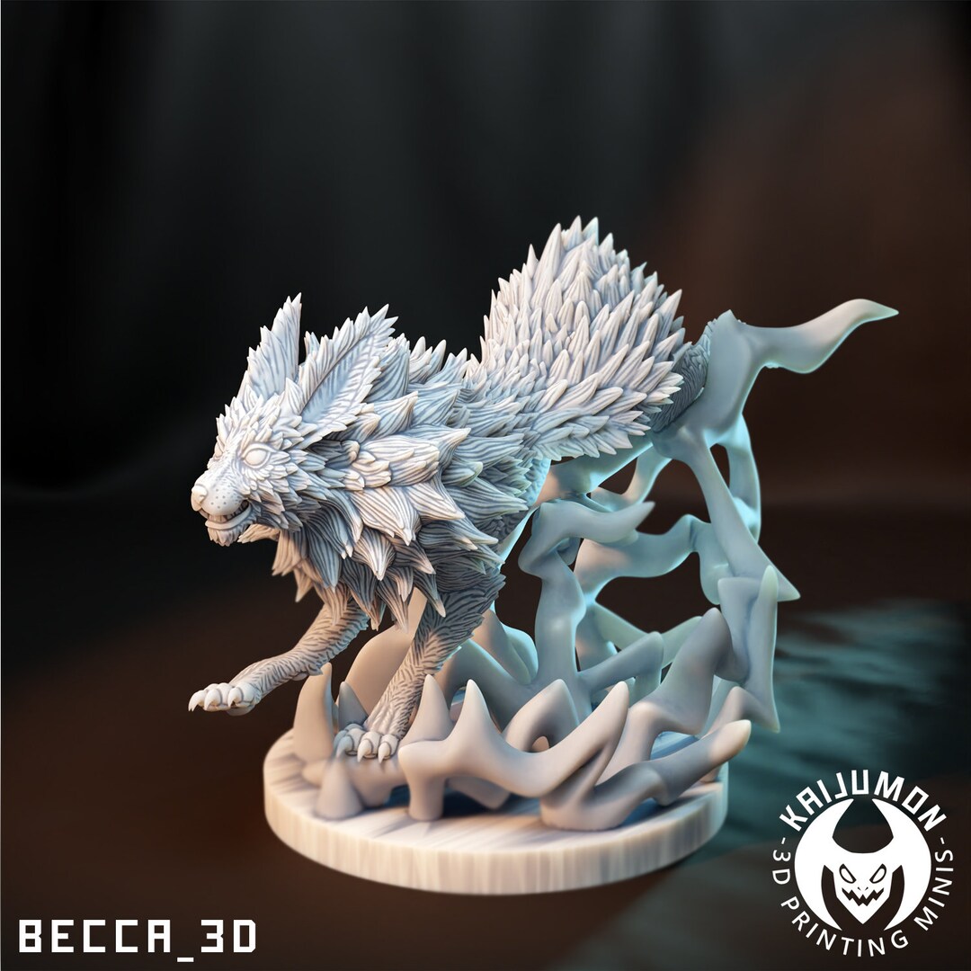 Lightning Fox - Resin Kaiju Minis | Dungeons and Dragons Mini | Sci Fi ...