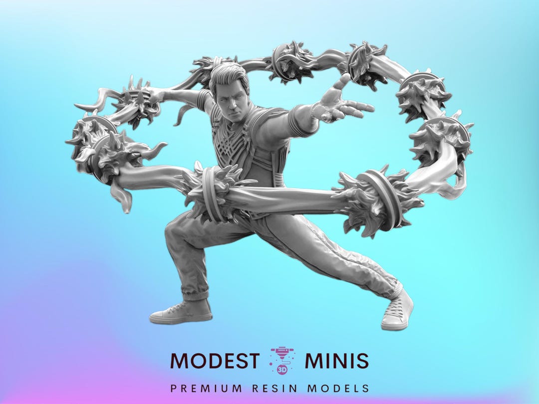 Ten Rings - 40mm Miniature | Dnd Mini | Superhero | Trident - Etsy