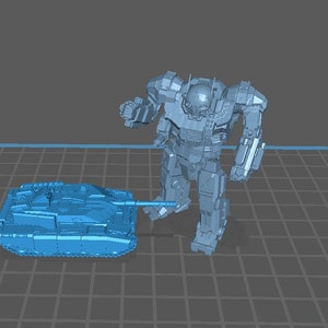 Leo3a11 Heavy Tank Mech Mini Sci Fi Robot Sir Mortimer Bombito - Etsy