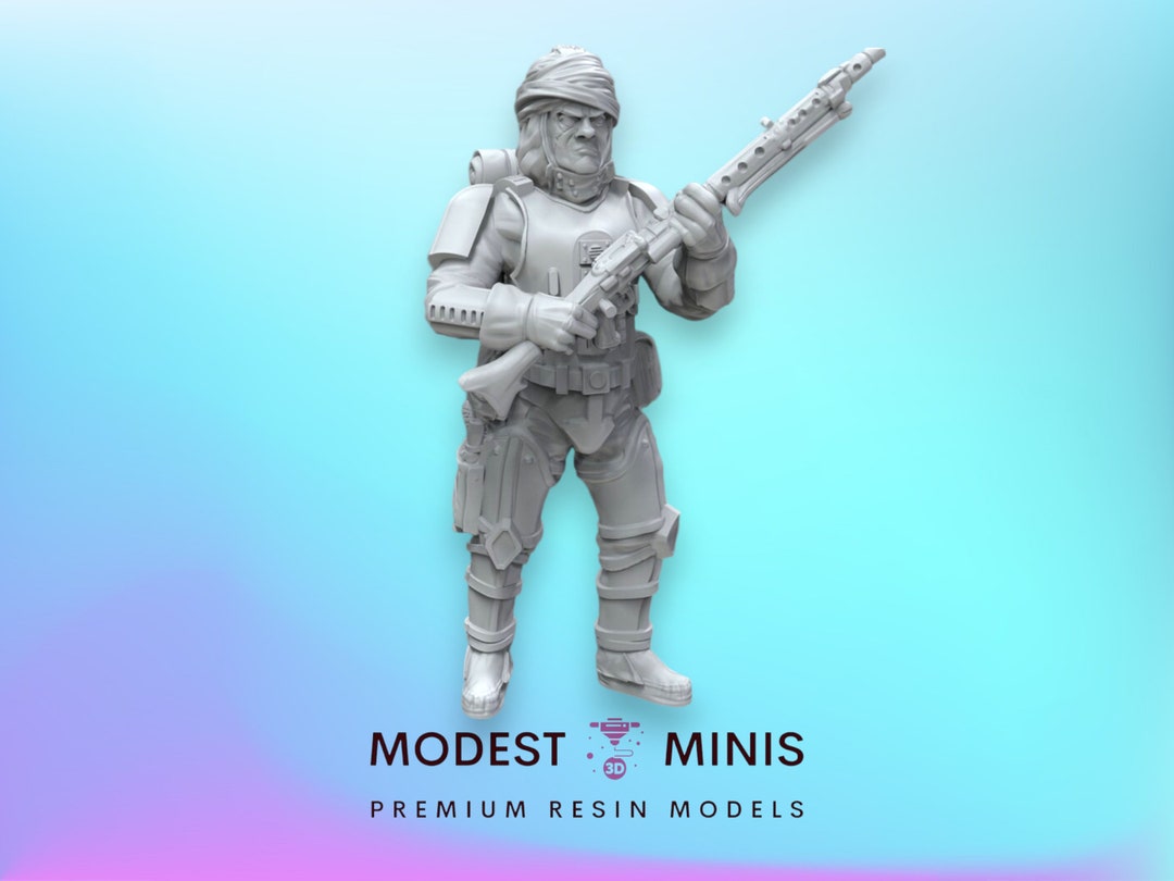 Cybernetic Bounty Hunter Legion Scale Rpg Scifi Role Playing