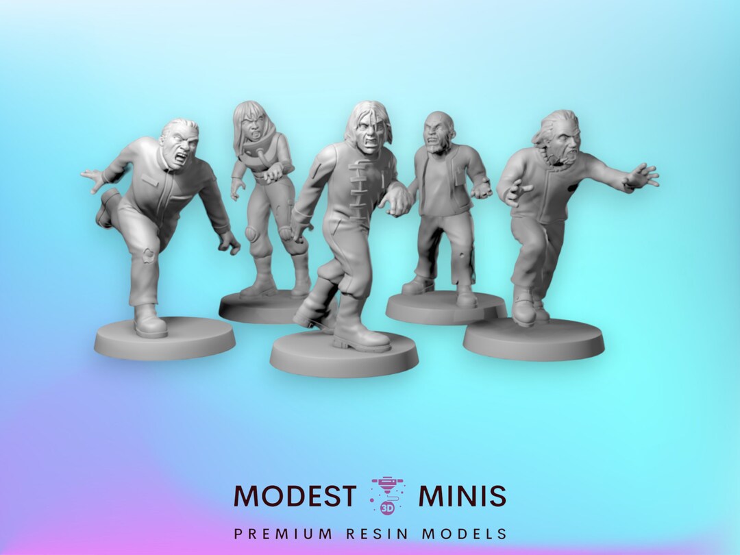 Rage Infected Crew Resin Space Miniature RPG Sci Fi Dnd Lost Heresy - Etsy