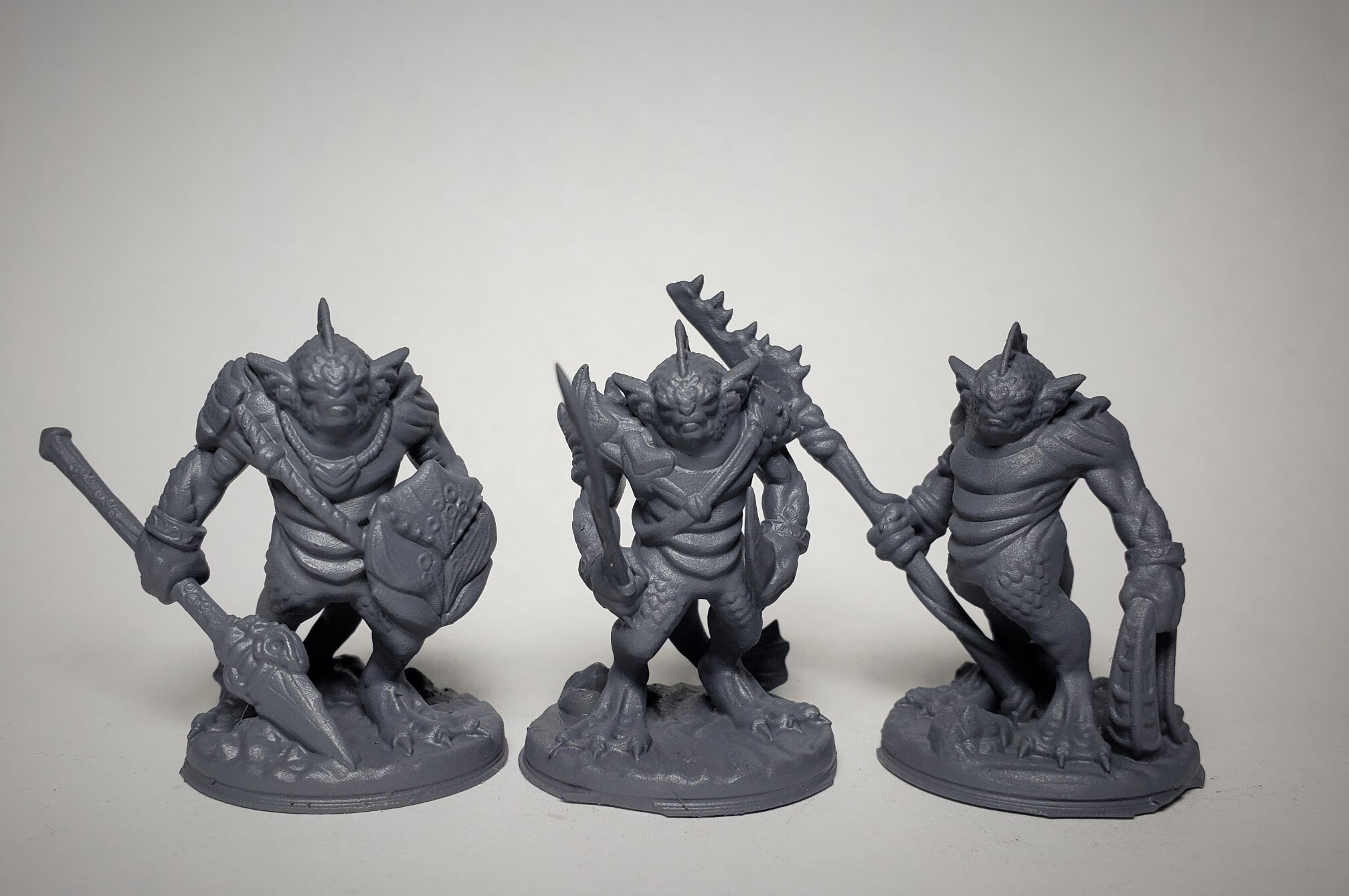 RESIN Shark-mounted Sea Devils 6pc 32mm Miniature Dnd | Etsy