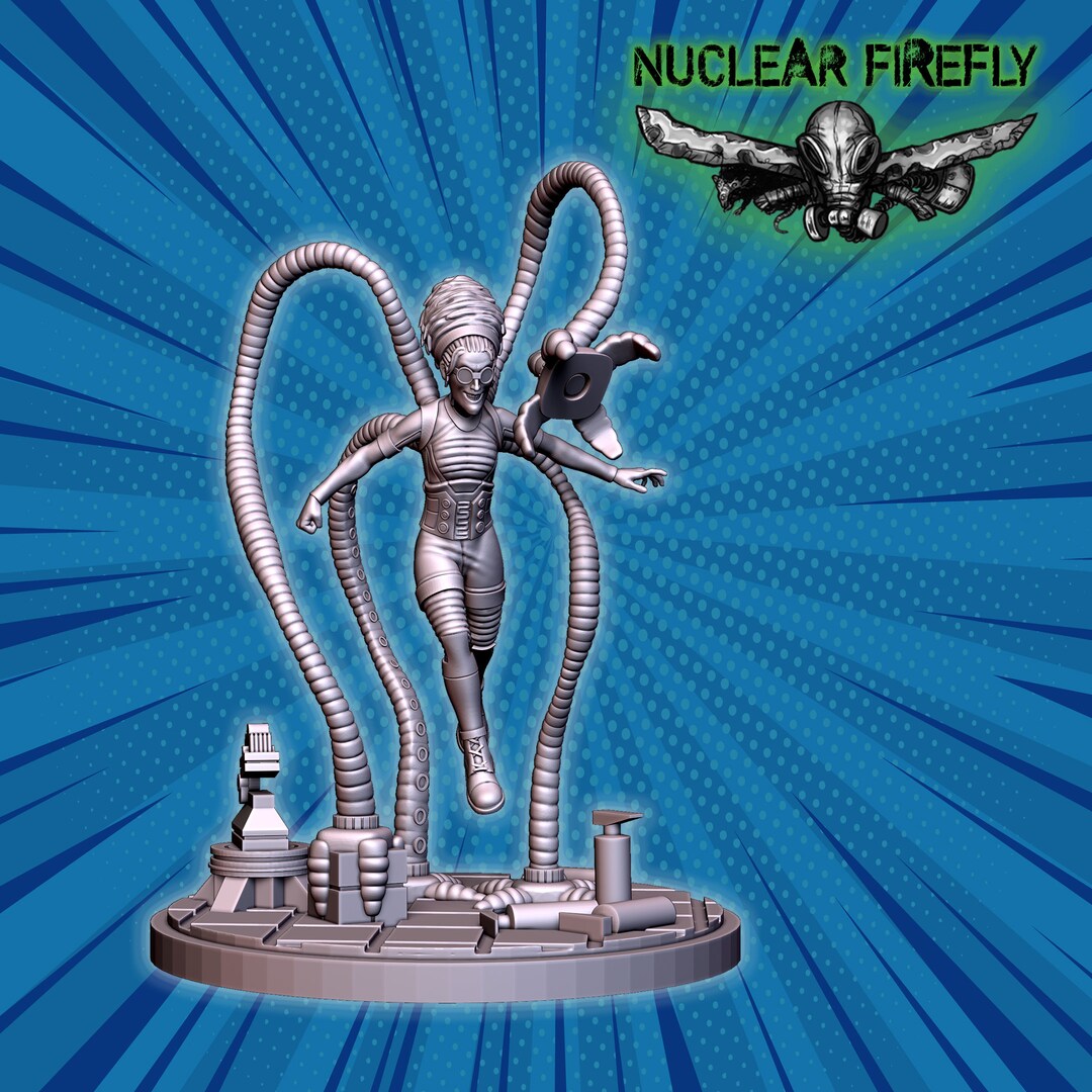 Lady Tentacles - 40mm Scale Mini Fantasy | D&D | Superhero | Nuclear ...