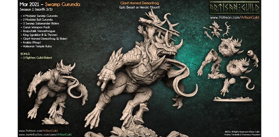 32mm Scale DnD Miniature Dungeons and Dragons Mini 5E Fantasy 100mm ...