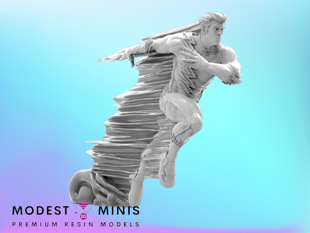 Silver Speedster A 40mm Crisis Protocol Miniature Dnd Mini Superhero ...