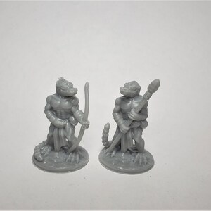 Resin Lizardfolk (sets of 6) - 32mm Miniature - Dnd Miniature Dungeons ...
