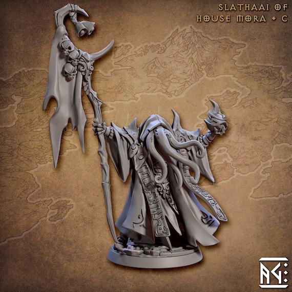 Mora Slathaai C Illithid Mindflayer Resin Print Dnd - Etsy