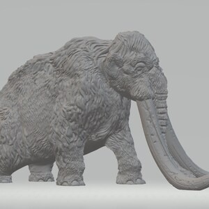 100mm Resin Mammoth - 32mm Miniature - Dnd Miniature Tabletop Gaming ...