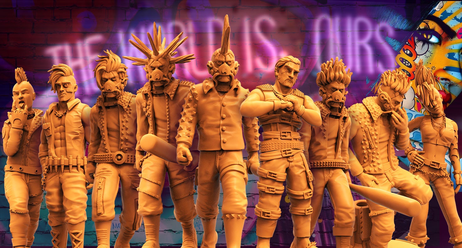 Toys & Games Toys Cyberpunk Sci fi Papsikel 32mm Scale Alien Miniature ...