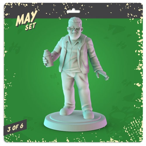 Nerdy Detective Resin 3D Printed Mini Survivor Dnd - Etsy