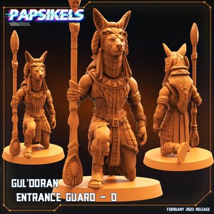 4pc Gul'doran Entrance Guards - Resin 3D Print Alien Miniature | RPG ...