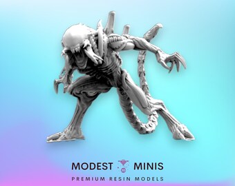 Warrior Skull Hunter 32mm Scale Alien Miniature RPG Sci Fi Cyberpunk ...