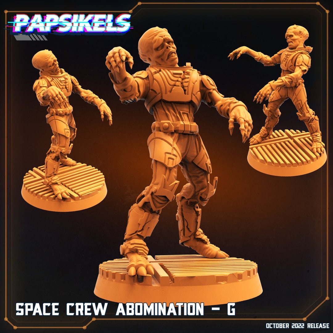 Space Crew Abomination G - 32mm Scale Alien Miniature | RPG | Sci Fi ...