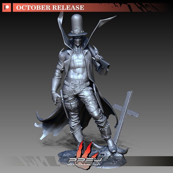 Gunslinger 32mm Scale Resin Miniature Dnd Mini Superhero | Etsy