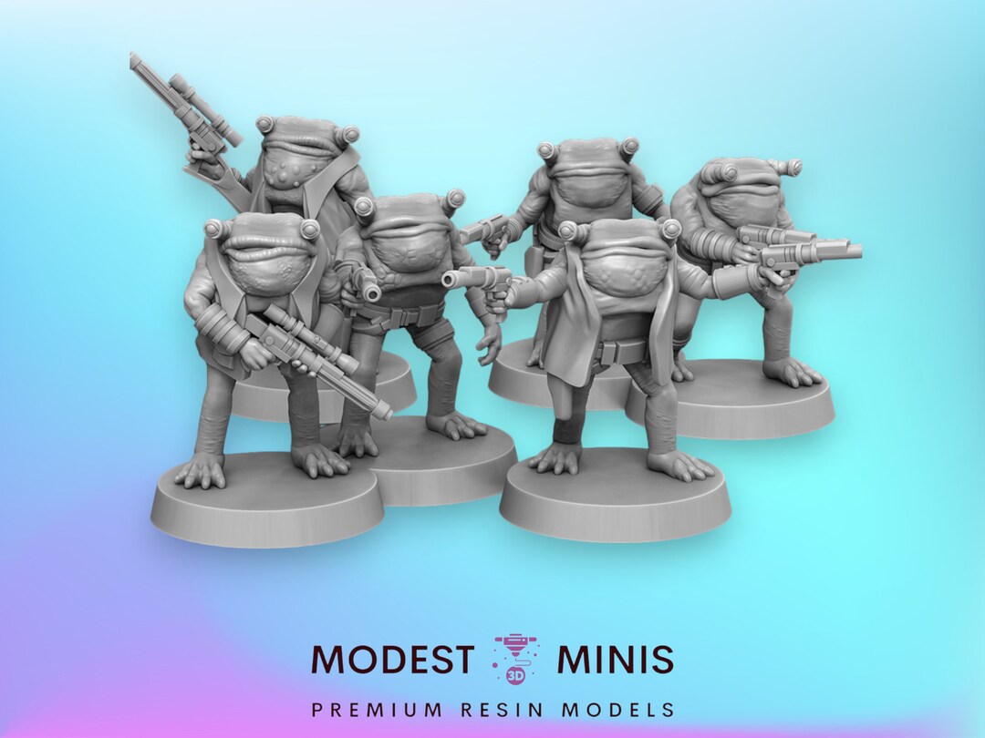6pc Smuggler Frogs - Legion Scale | RPG | Scifi | Role Playing ...