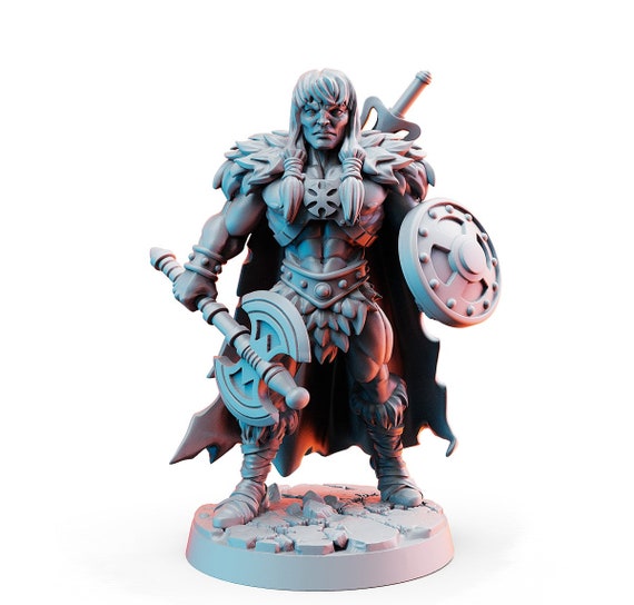 King Kull 32mm Scale Dnd Miniature Dungeons and Dragons - Etsy