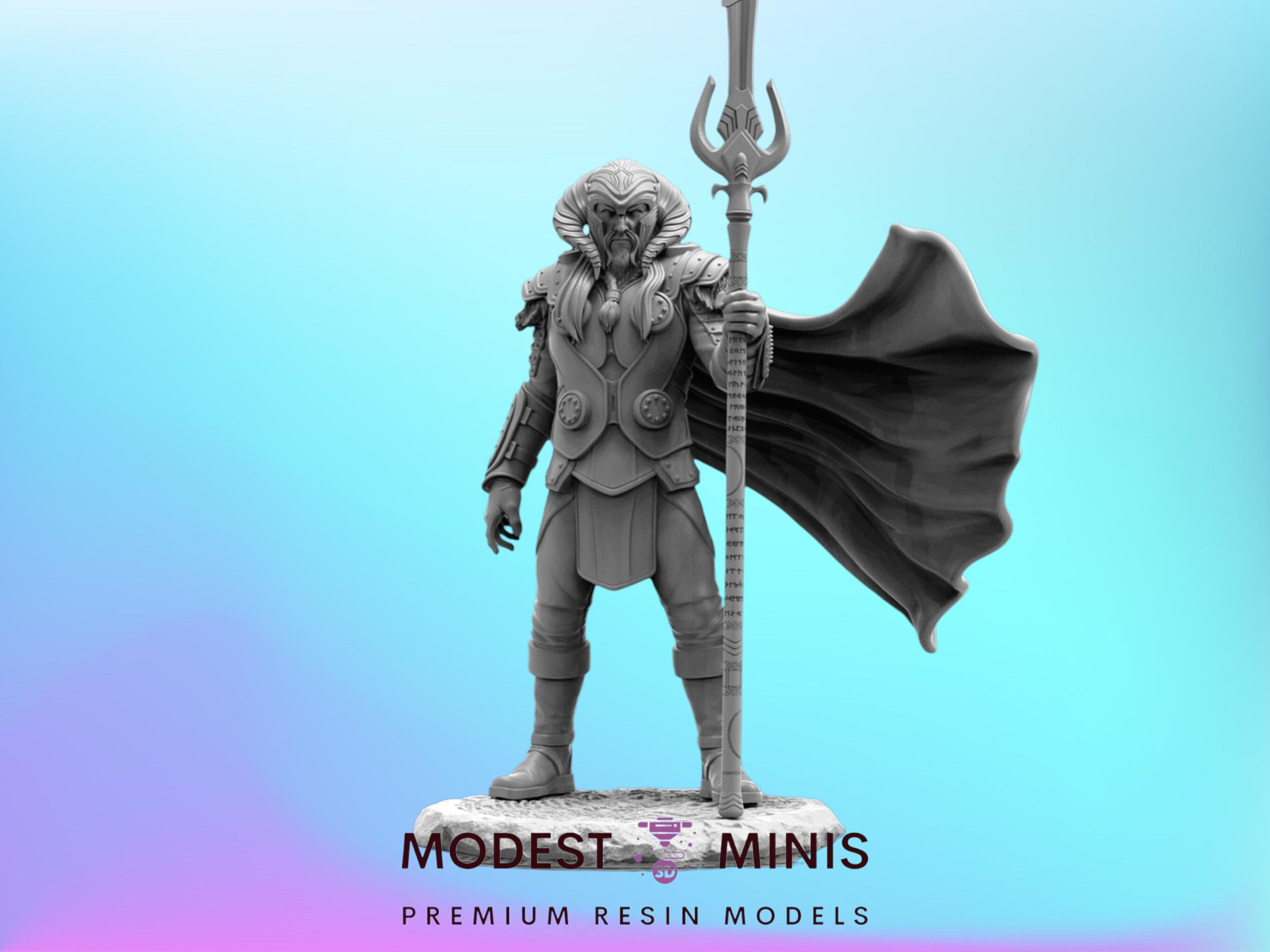 Bor 40mm Miniature Dnd Mini Superhero Trident - Etsy