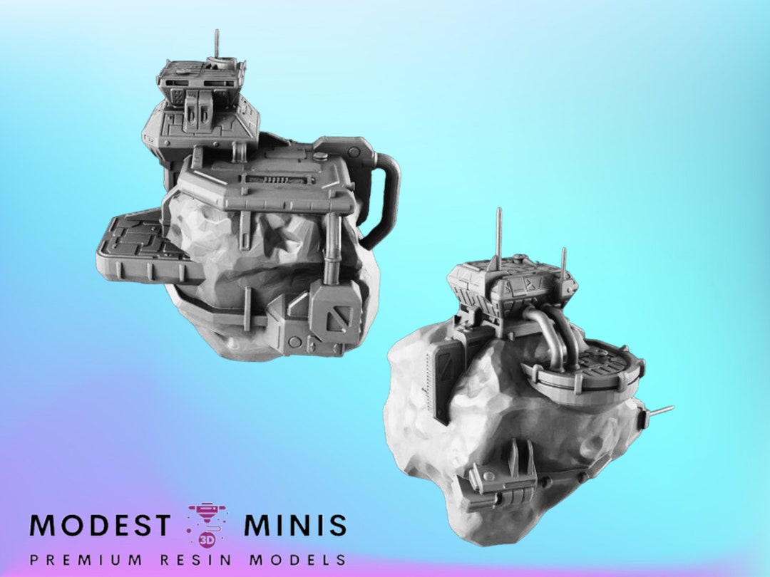 2pc Asteroid Bases - Fleetscale Mini | Starfinder | Billion Suns ...
