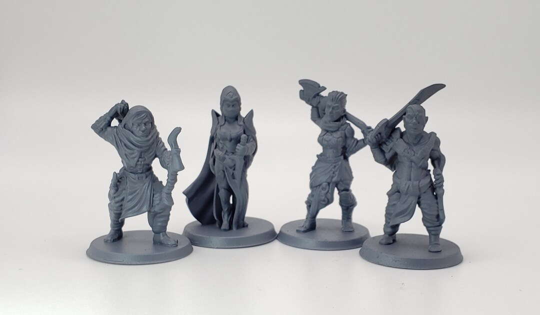 4pc Bandits Outlaws Set - 32mm Scale Dnd Miniature | Dungeons and ...