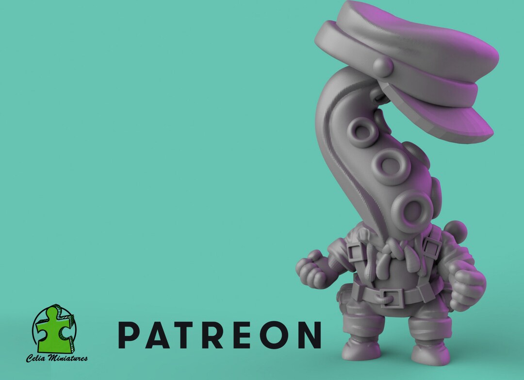 Chibi Infested Sailor 32mm Scale Miniature Dnd Miniature Chibi Mini ...