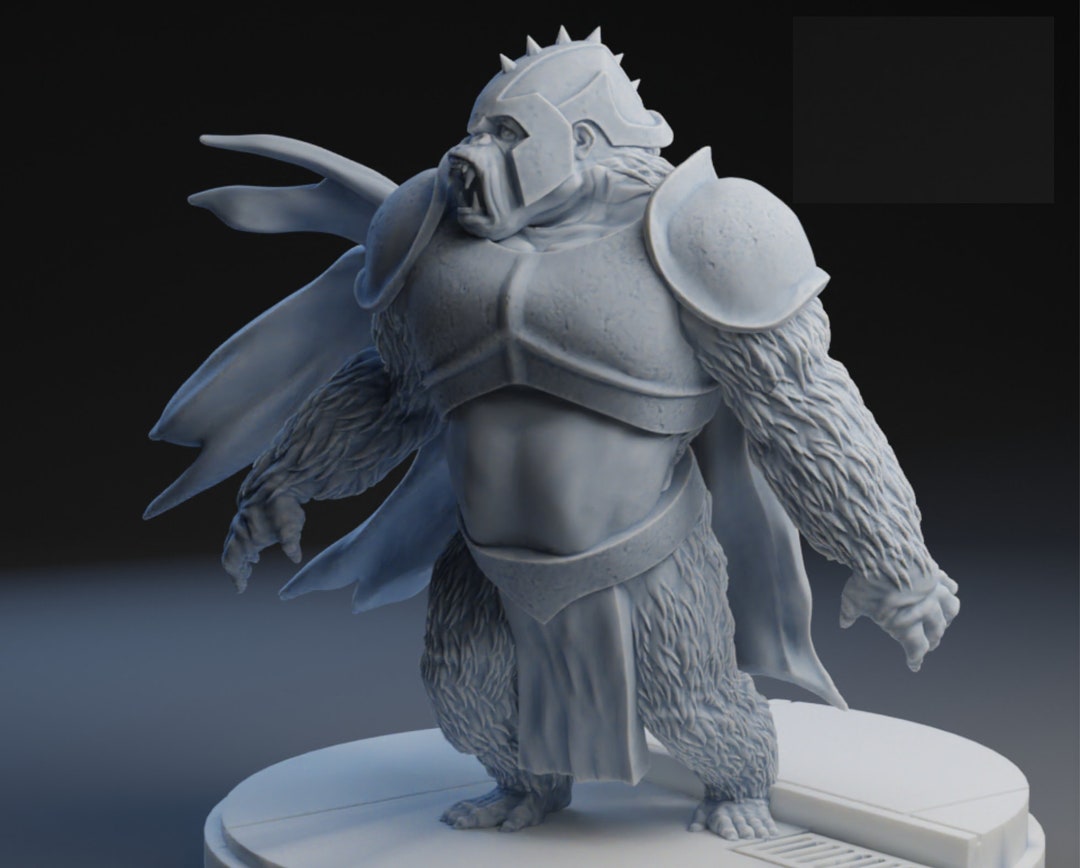 Smart Ape - 40mm Miniature | Dnd Mini | Superhero | Legion - Etsy