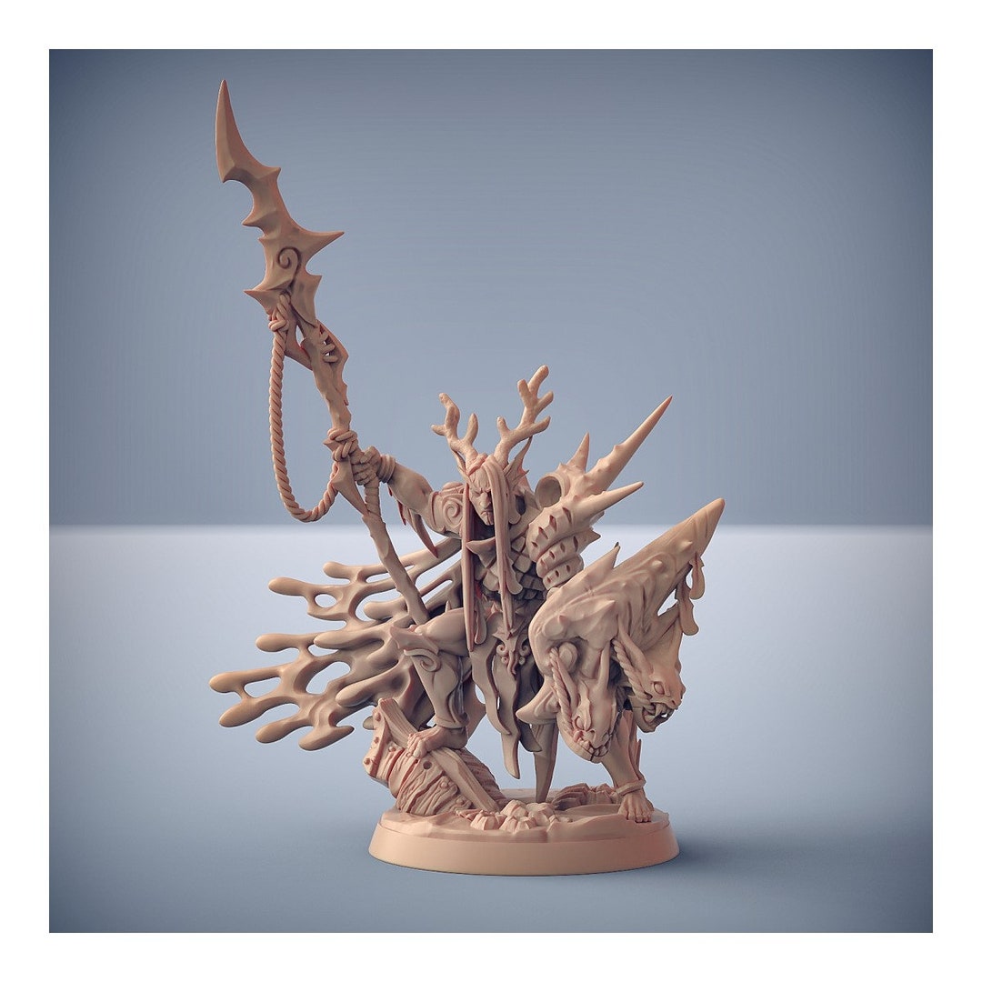 Siryus Jurabane Triton Lord Sea Elf - 32mm Scale Dnd Miniature ...